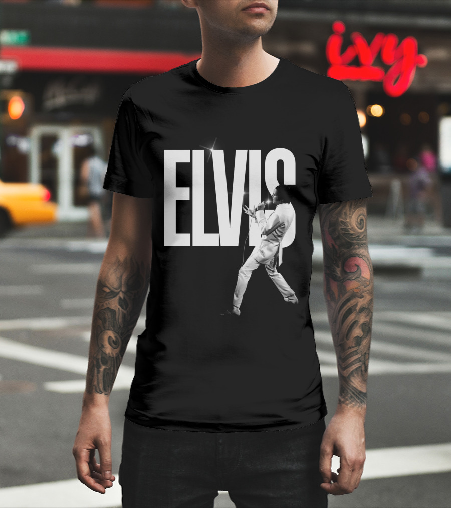 Elvis Sparkling Stage Performance T-Shirt