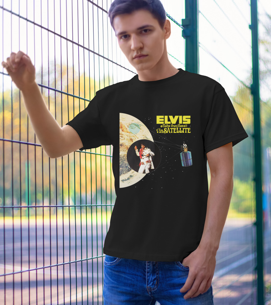 Elvis Aloha From Hawaii Via Satellite Earth Image Performance T-Shirt