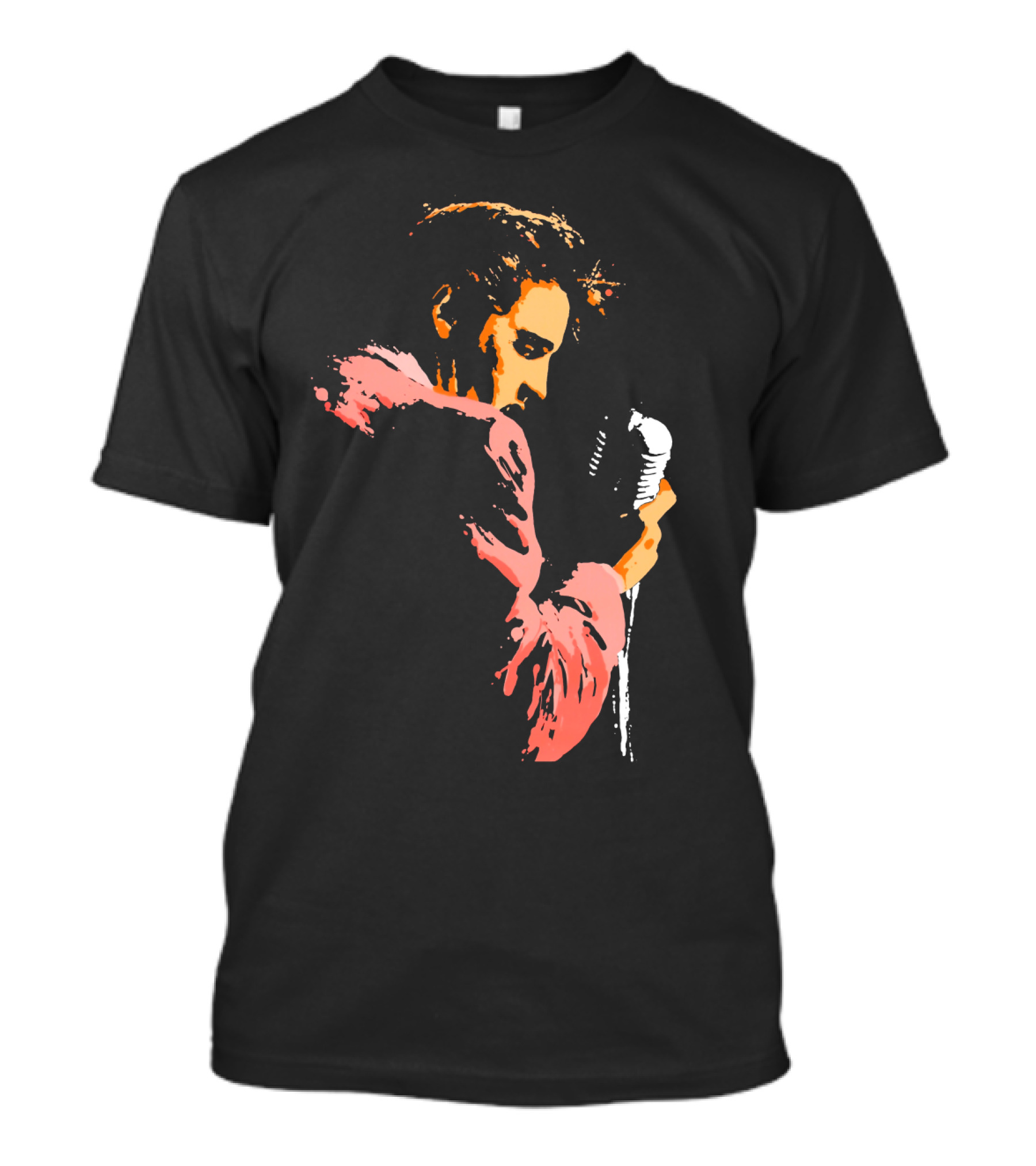 Evpl 22 Retro Microphone Performer Silhouette T-Shirt