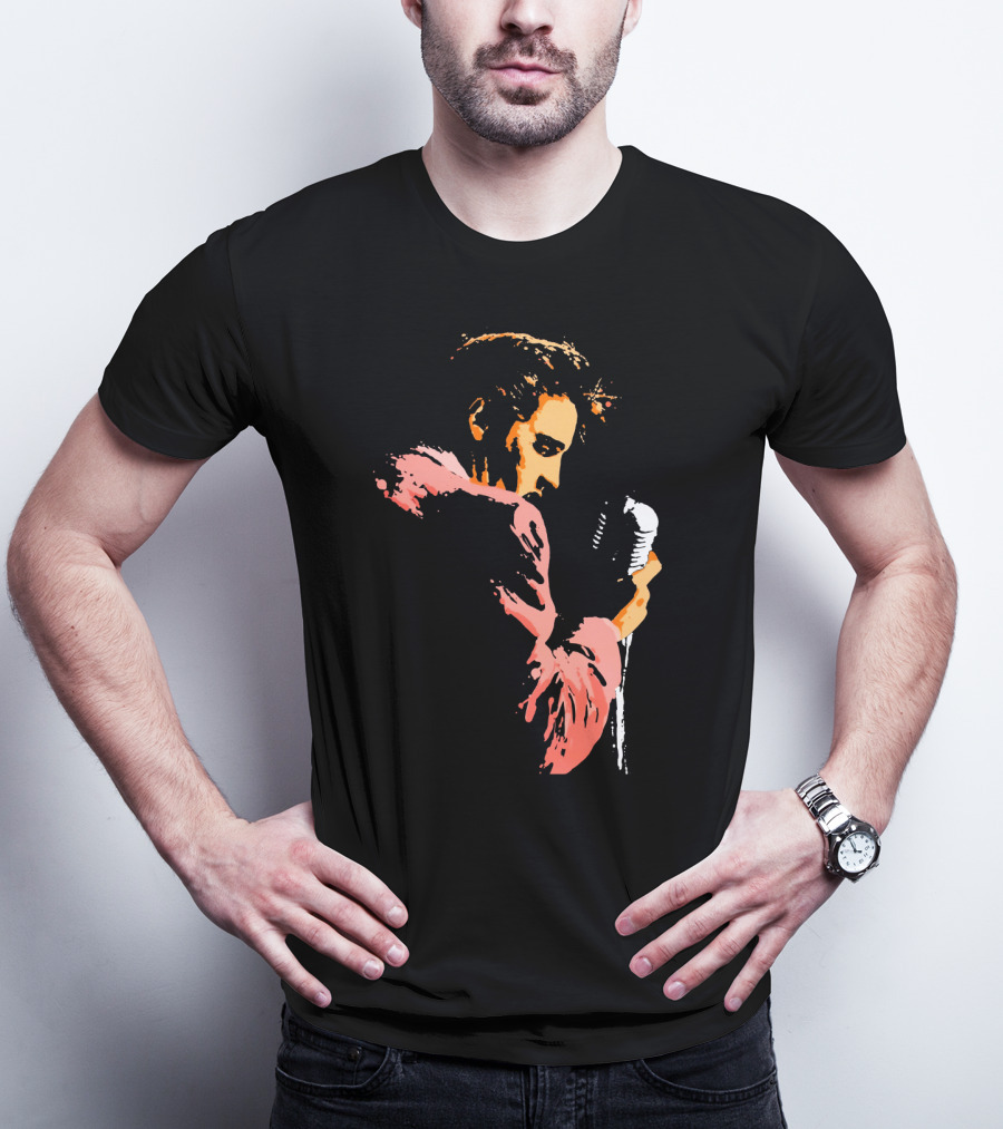Evpl 22 Retro Microphone Performer Silhouette T-Shirt