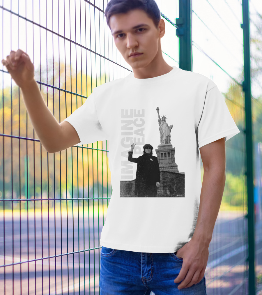 Imagine Peace Liberty Statue JLN 08 T-Shirt