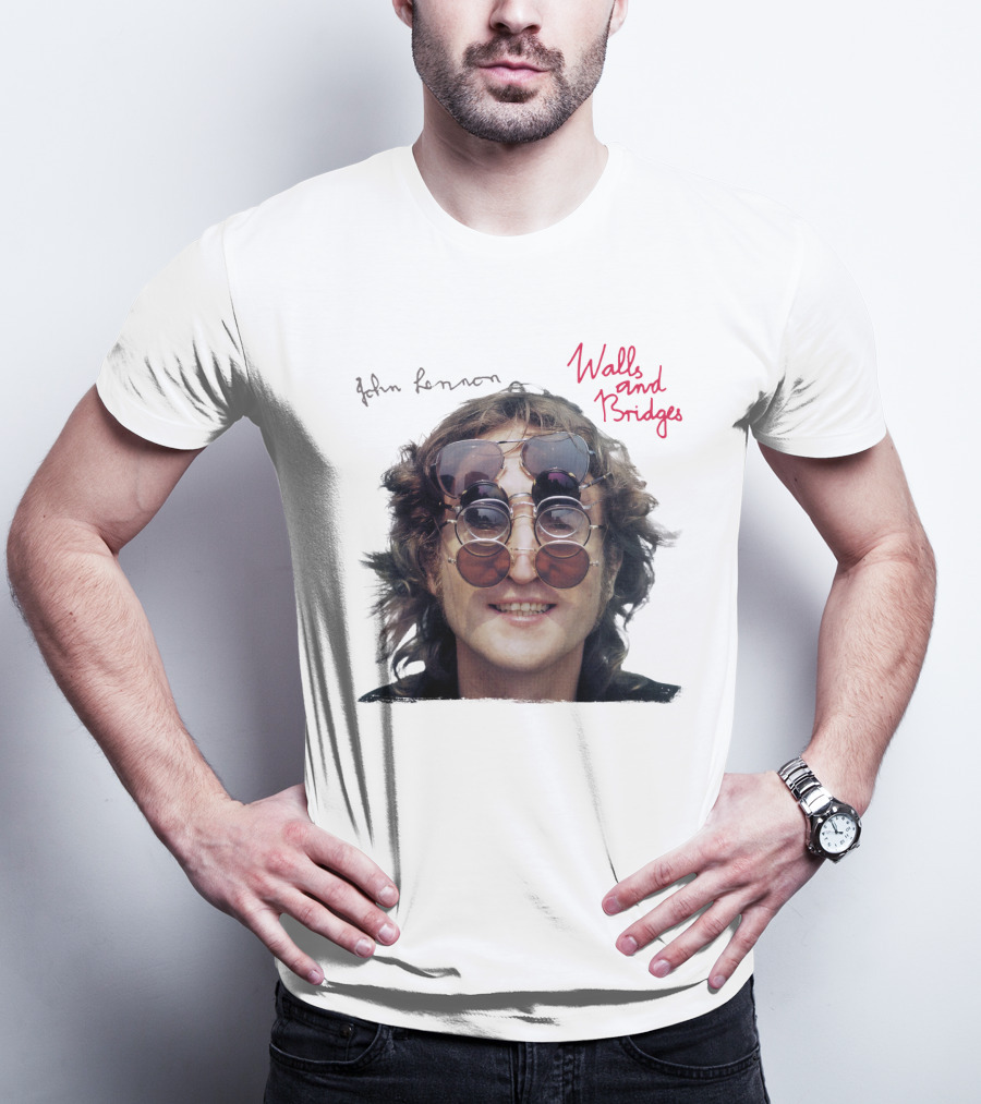 John Lennon Walls And Bridges Album Iconic Multi-Lens Sunglasses T-Shirt