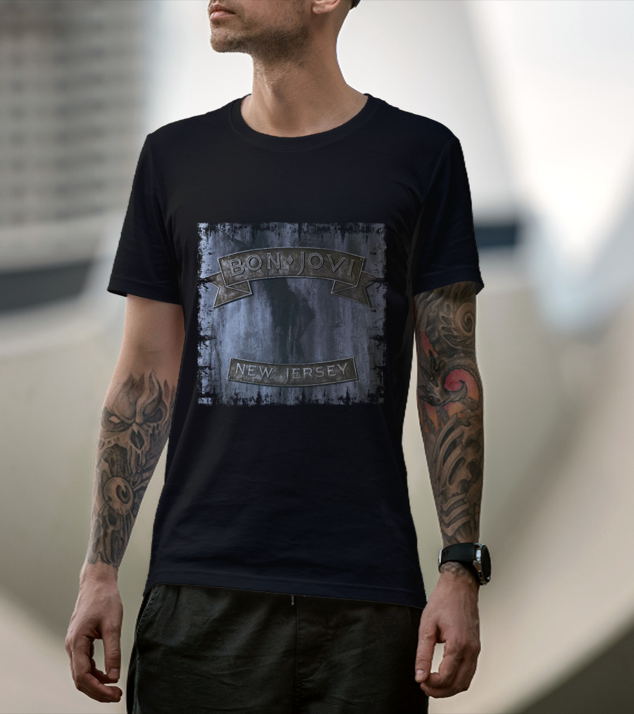 Bon Jovi New Jersey Album Cover T-Shirt