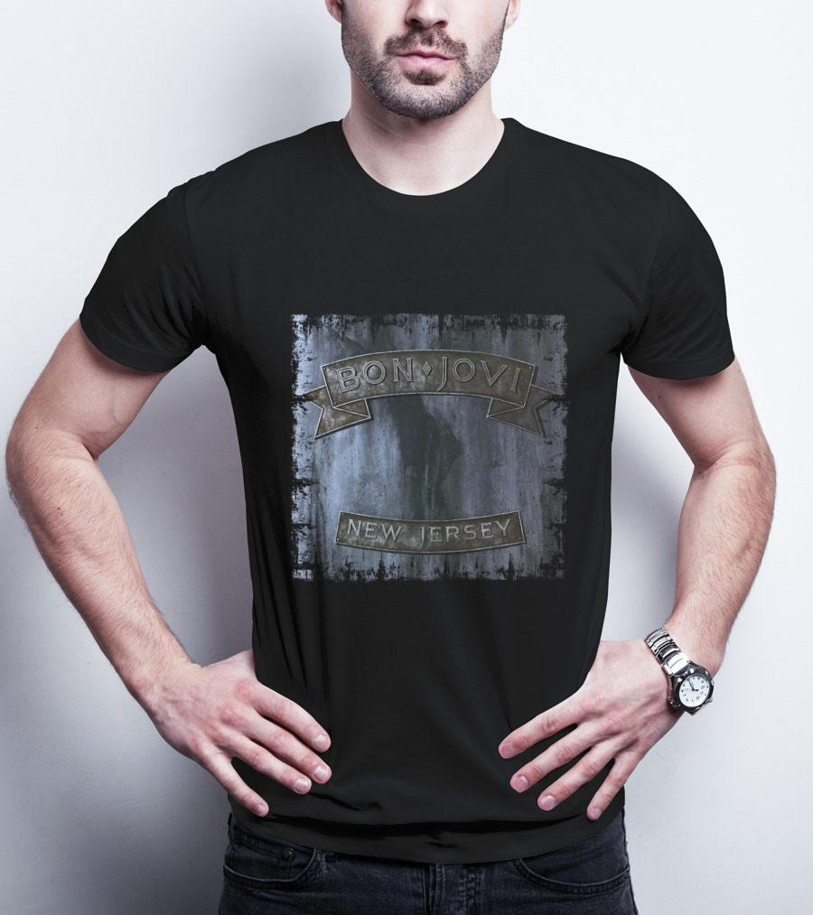 Bon Jovi New Jersey Album Cover T-Shirt