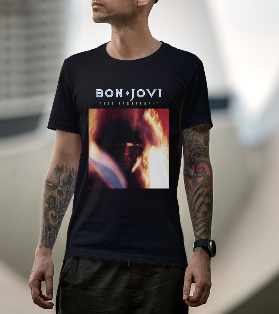 Bon Jovi 7800 Degrees Fahrenheit Album T-Shirt