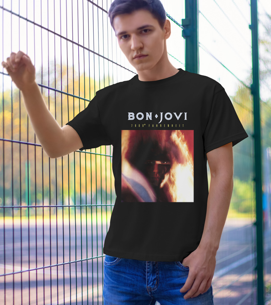 Bon Jovi 7800 Degrees Fahrenheit Album T-Shirt