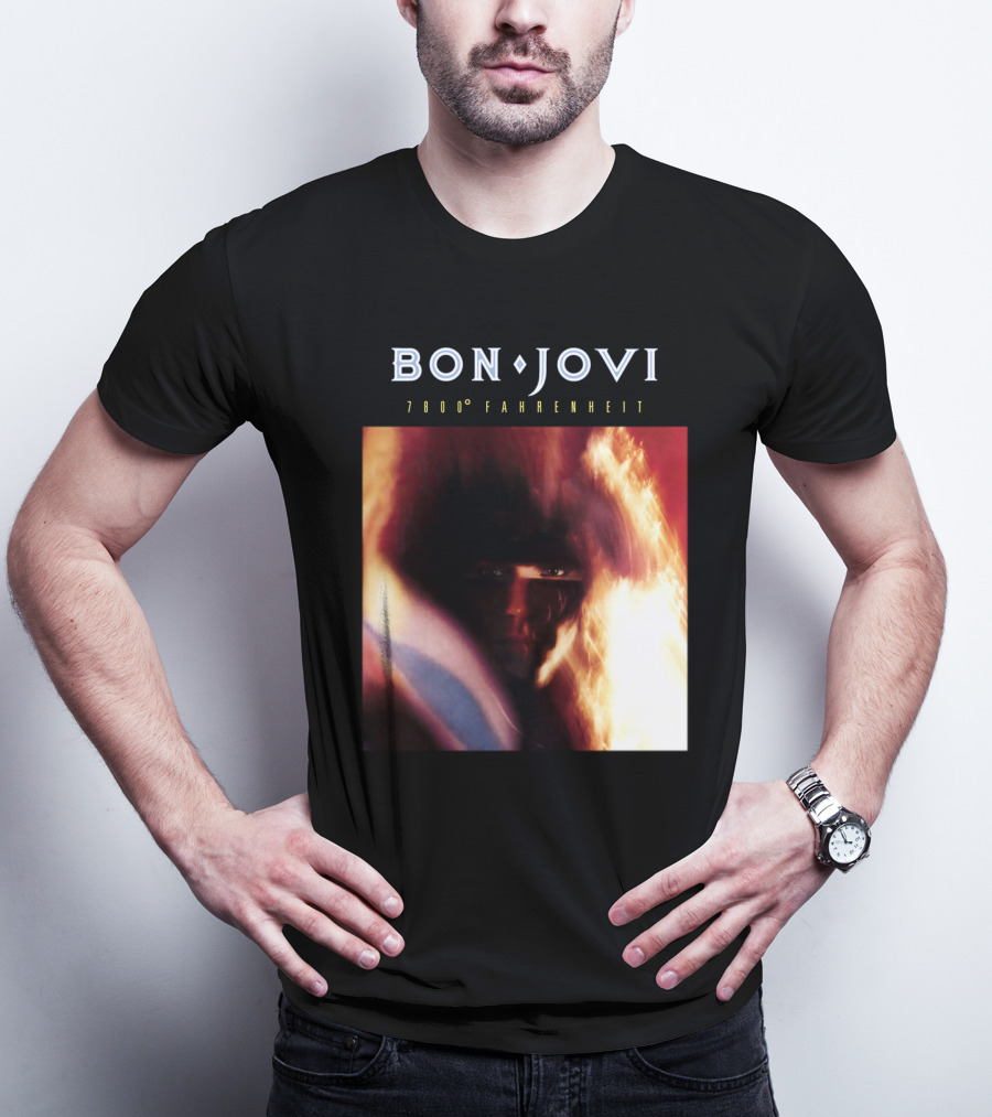Bon Jovi 7800 Degrees Fahrenheit Album T-Shirt
