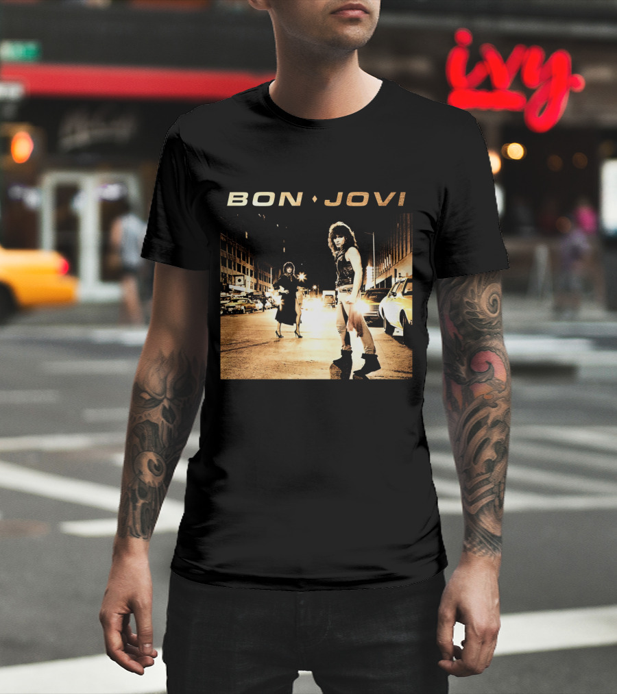 BON JOVI Urban Street Scene T-Shirt
