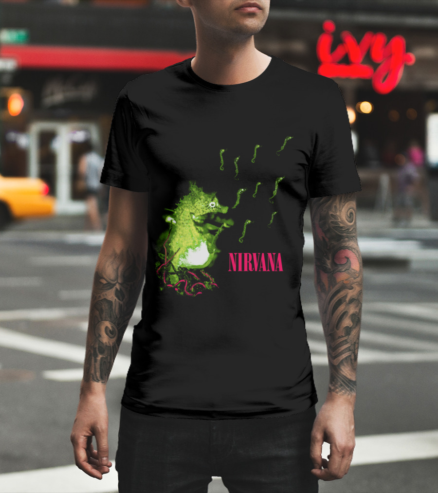Nirvana Nvn 13 Green Seahorse T-Shirt
