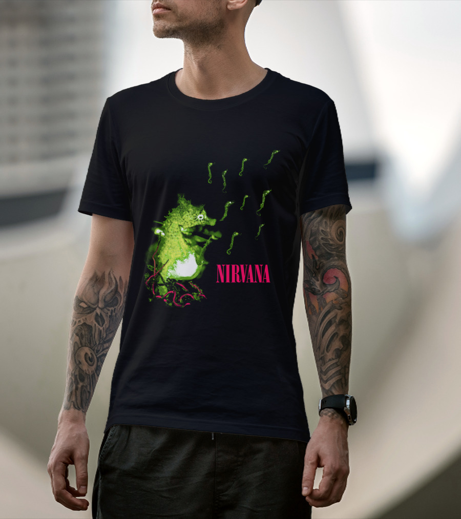 Nirvana Nvn 13 Green Seahorse T-Shirt