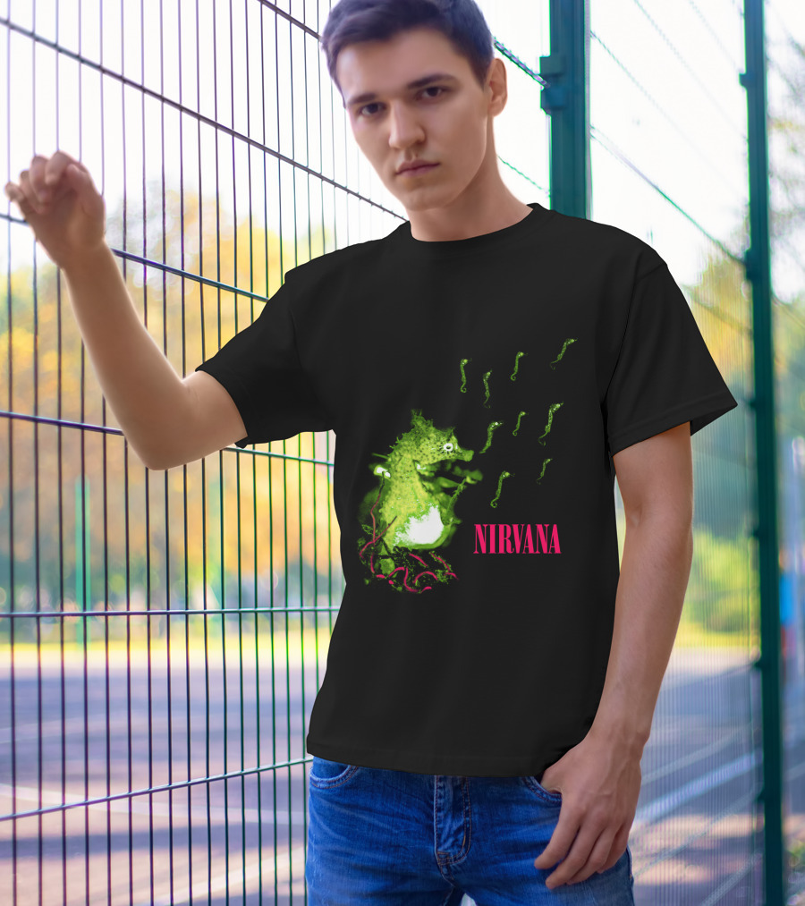 Nirvana Nvn 13 Green Seahorse T-Shirt