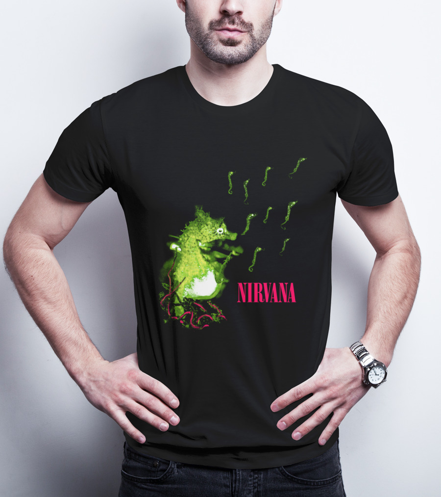 Nirvana Nvn 13 Green Seahorse T-Shirt