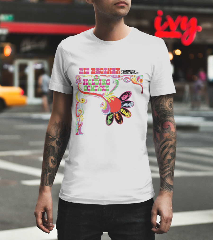 Big Brother And The Holding Company Featuring Janis Joplin T-Shirt
