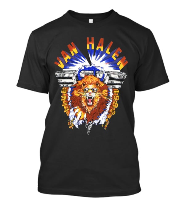 Van Halen Live 1981 Lion Iconic Band T-Shirt