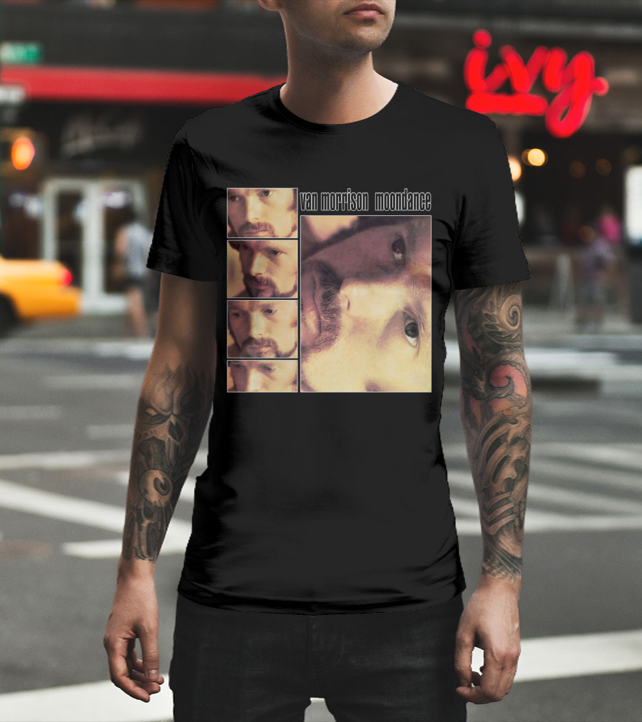 Van Morrison Moondance Album Cover Montage T-Shirt