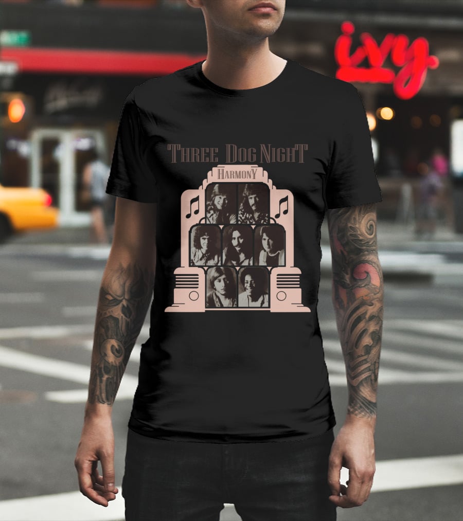 Three Dog Night Harmony Album Cover T-Shirt