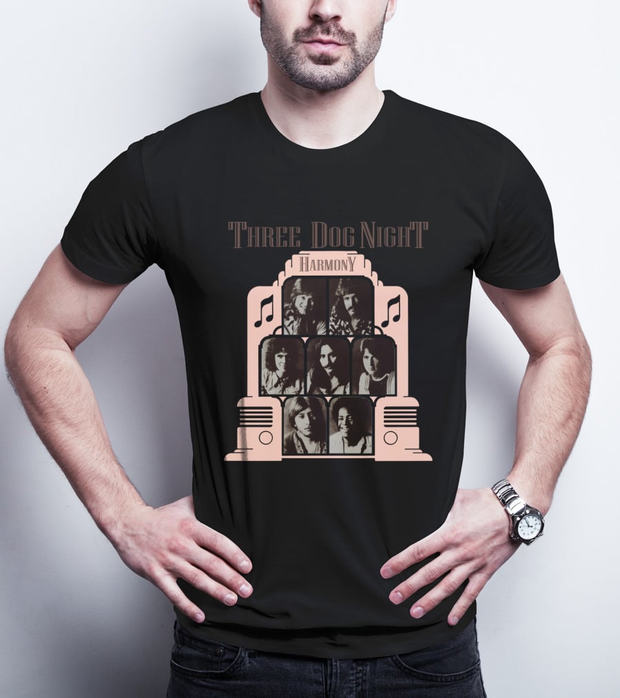Three Dog Night Harmony Album Cover T-Shirt