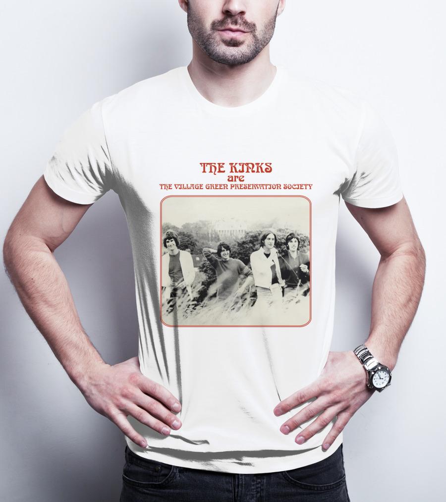 TKK 03 The Kinks Are The Village Green Preservation Society Band Photo T-Shirt