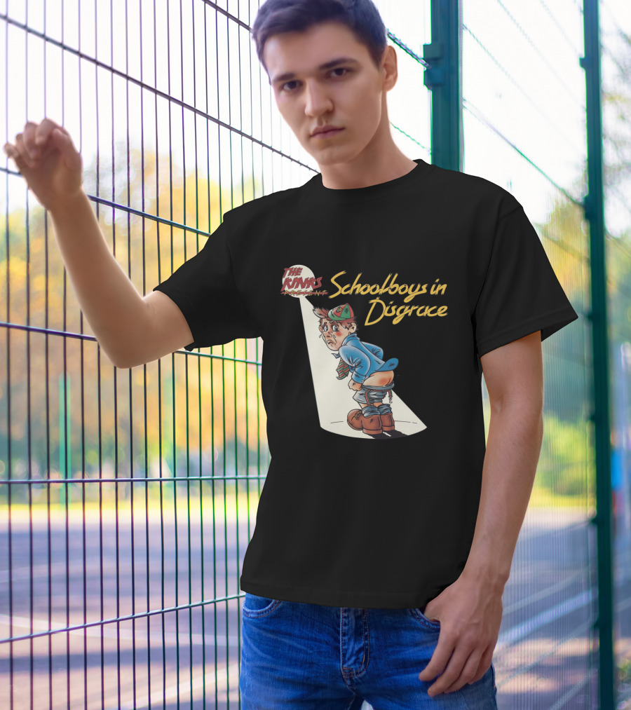 The Kinks Schoolboys In Disgrace Mischievous Cartoon T-Shirt