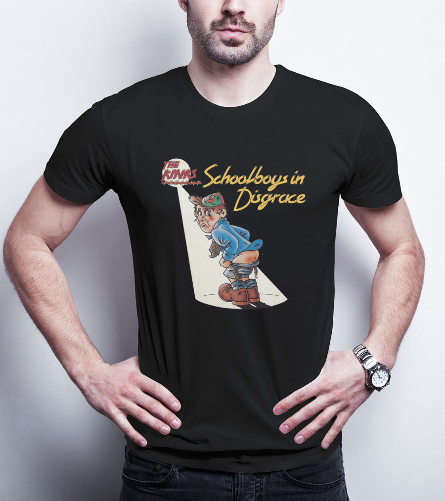 The Kinks Schoolboys In Disgrace Mischievous Cartoon T-Shirt