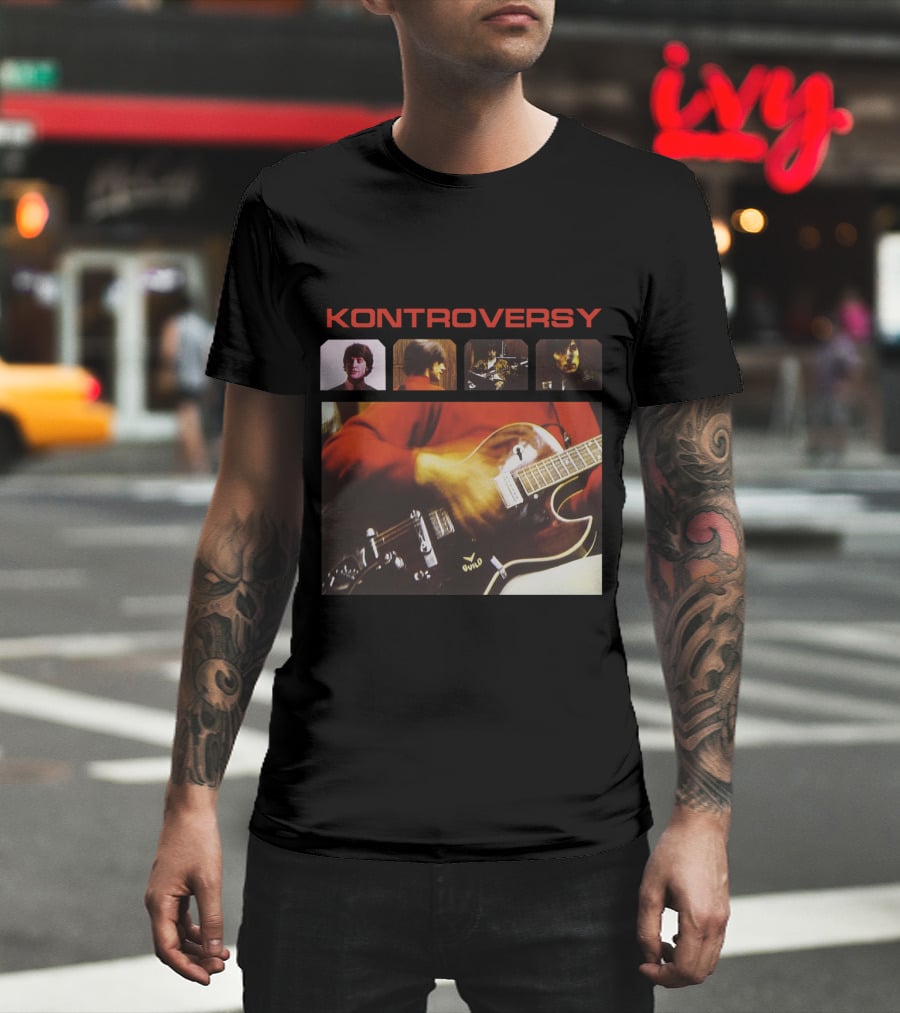 Kontroversy Album Guitar Iconic Band Portraits T-Shirt