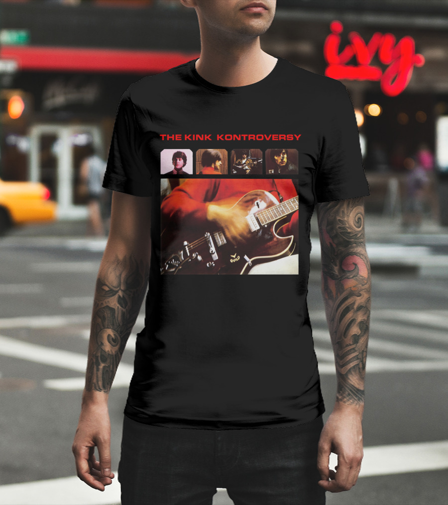 The Kink Kontroversy Album Cover Guitar Photography T-Shirt