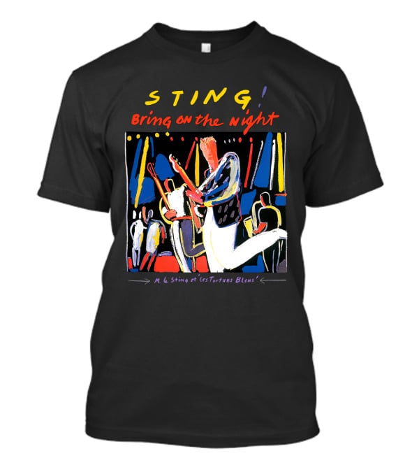 STING Bring On The Night M. Le Sting Et Les Tortues Bleus T-Shirt