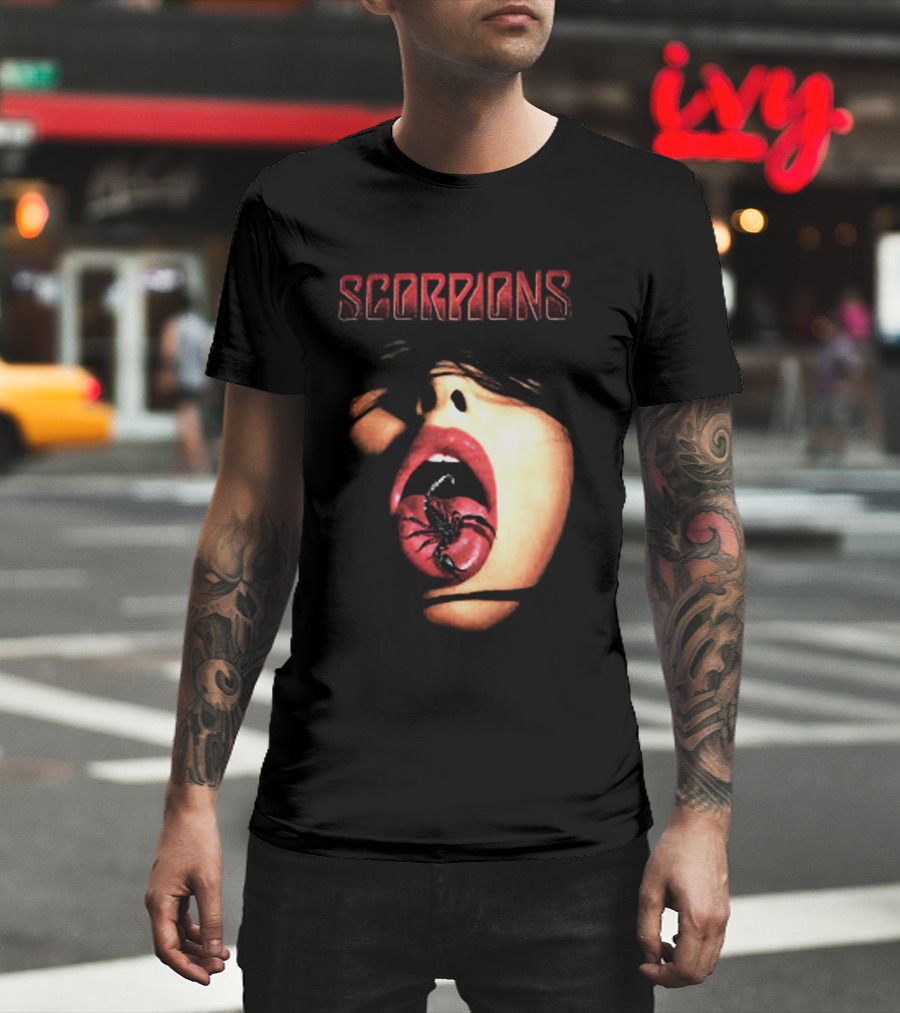 SCORPIONS Face And Mouth With Scorpion T-Shirt