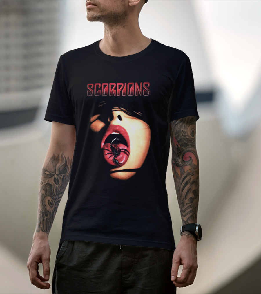 SCORPIONS Face And Mouth With Scorpion T-Shirt