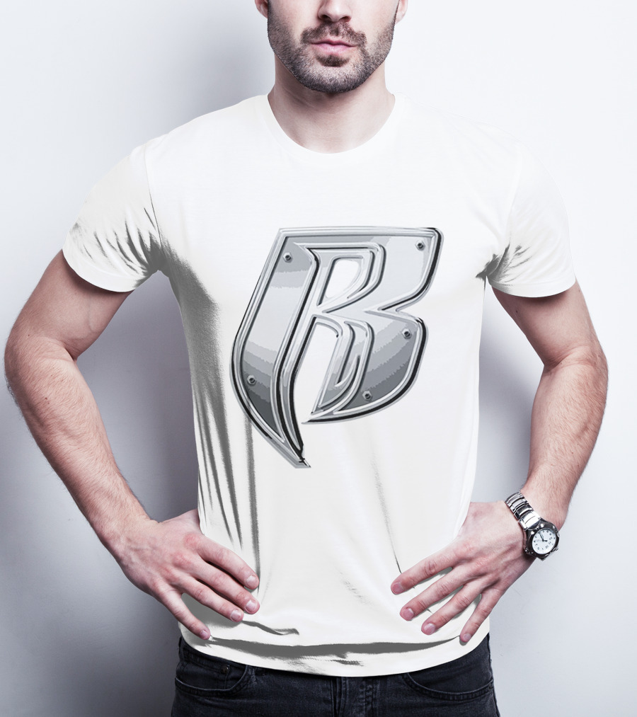 'RRD Chrome Metallic Letter B Logo' T-Shirt