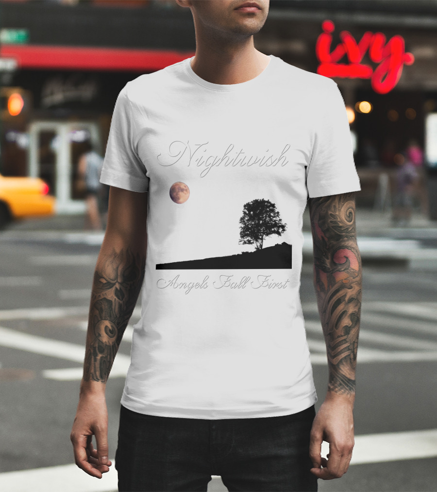Nightwish Angels Fall First Moon And Tree T-Shirt
