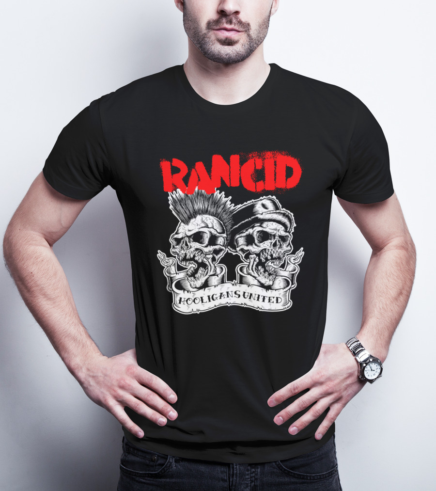 Rancid Hooligans United Skulls Rcd T-Shirt