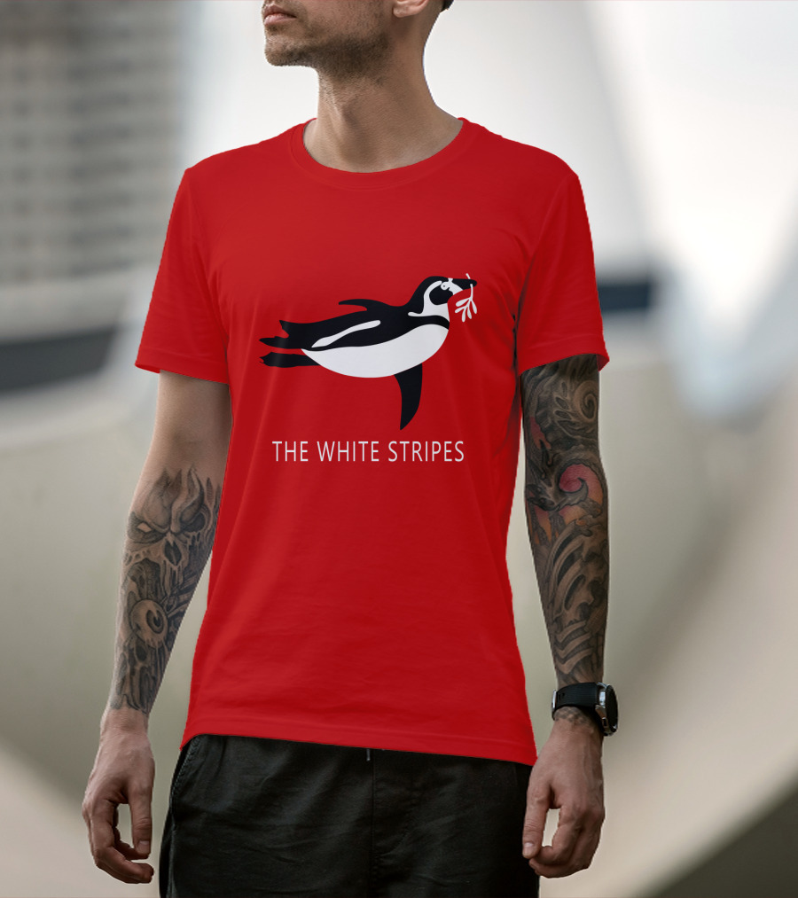 The White Stripes TWS 03 Red Penguin T-Shirt