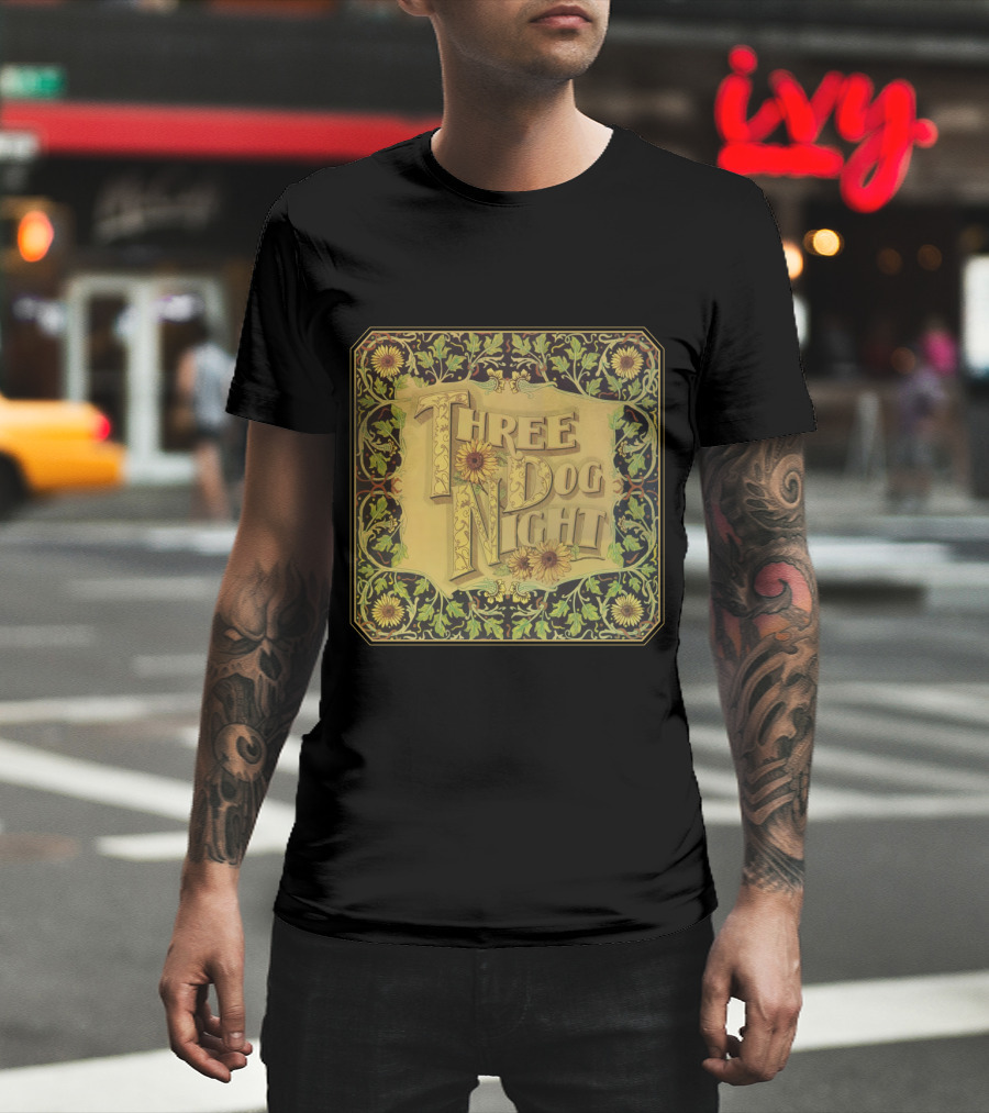 Three Dog Night Vintage Floral T-Shirt