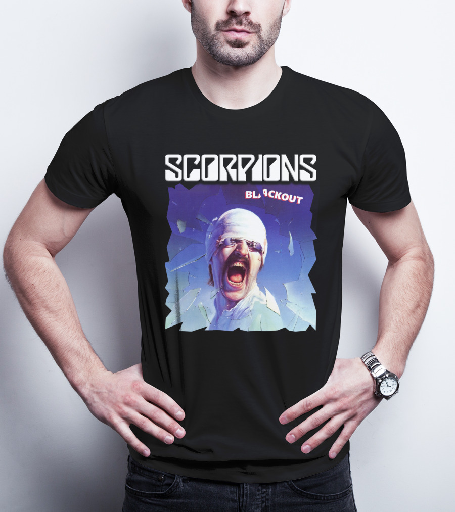 Scorpions Blackout Album Cover Art Legendary Rock Band T-Shirt