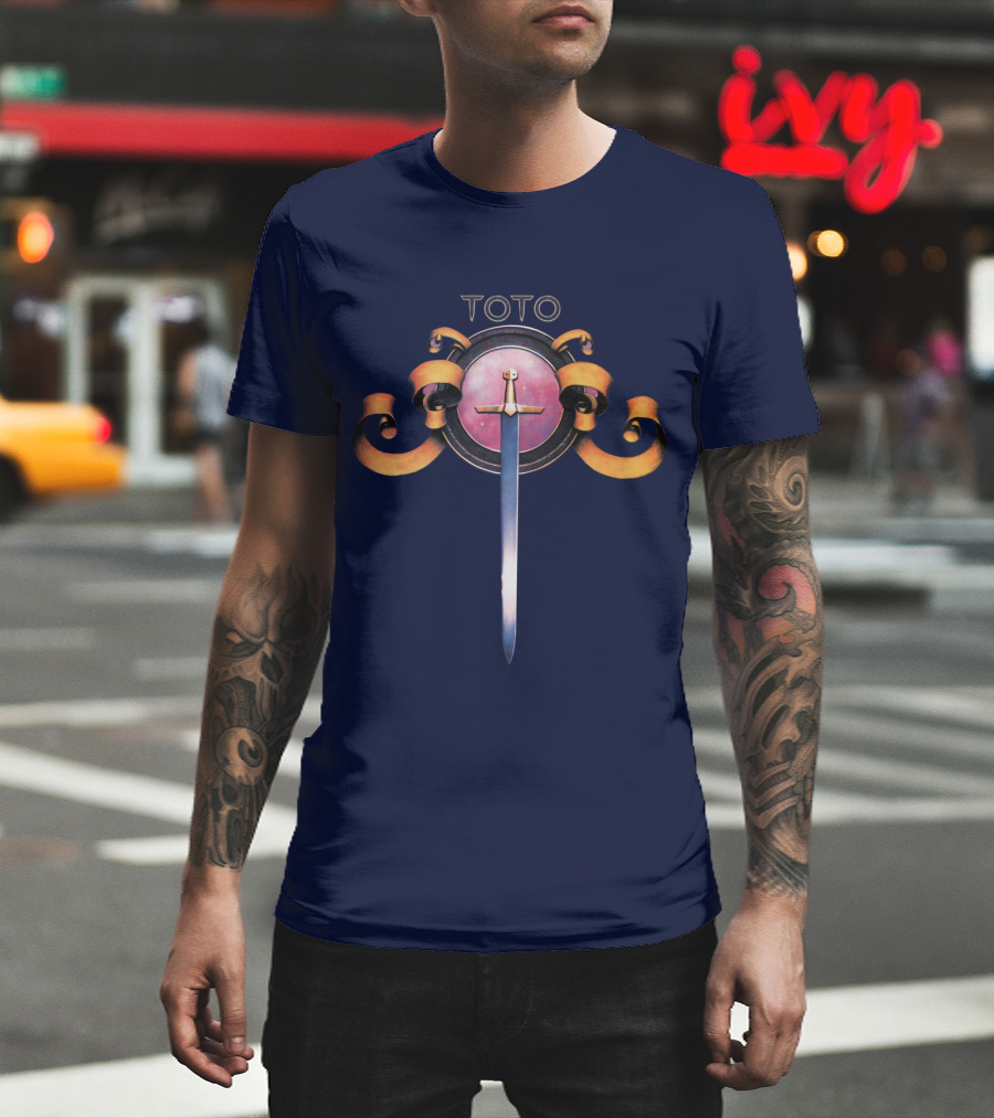 Toto Logo Sword And Ribbons Classic Style T-Shirt