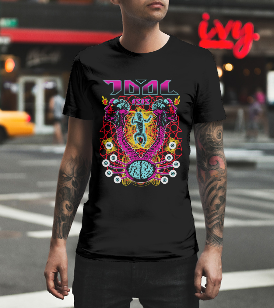 Tool Isis Surreal Brain And Skeleton Art T-Shirt