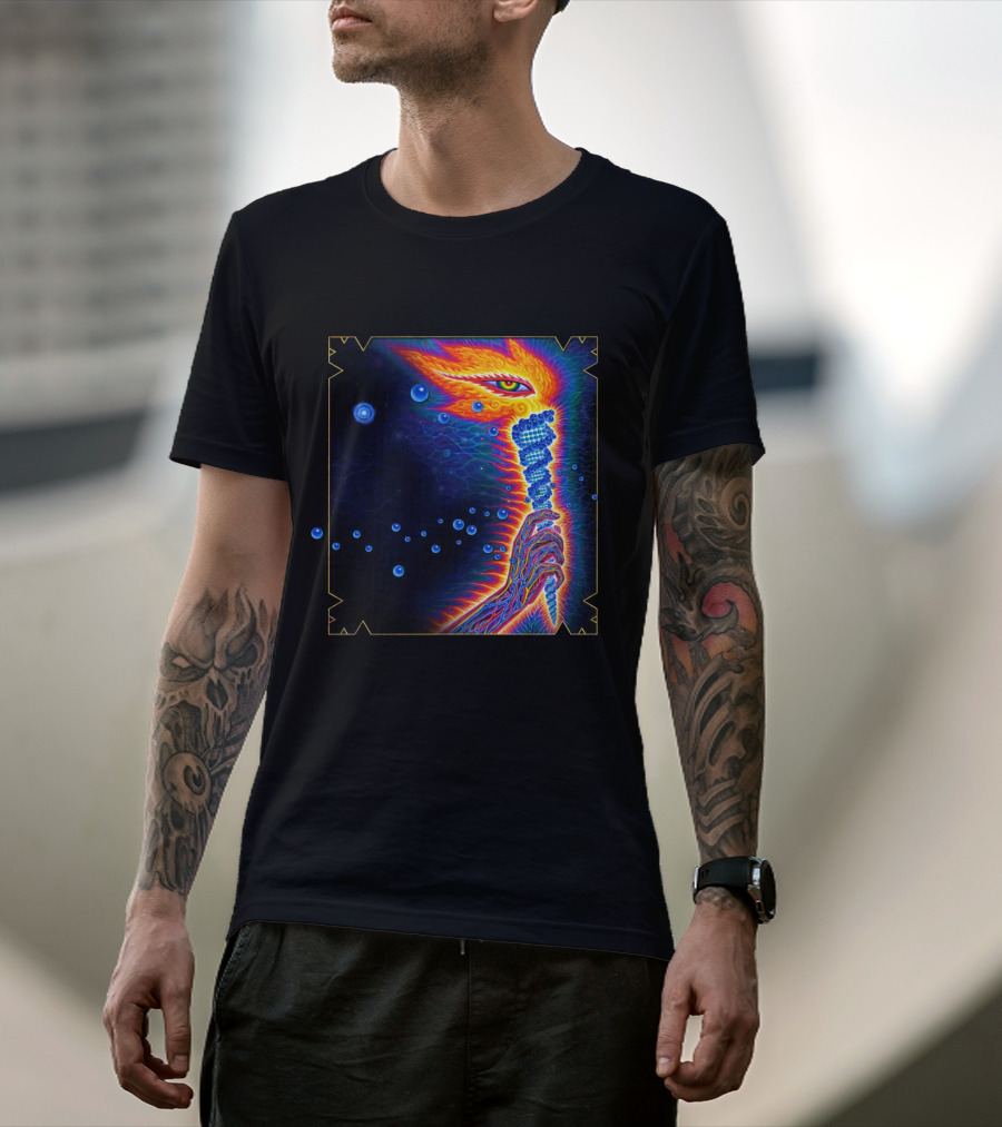 Psychedelic Cosmic Vision With Vibrant Colors T-Shirt
