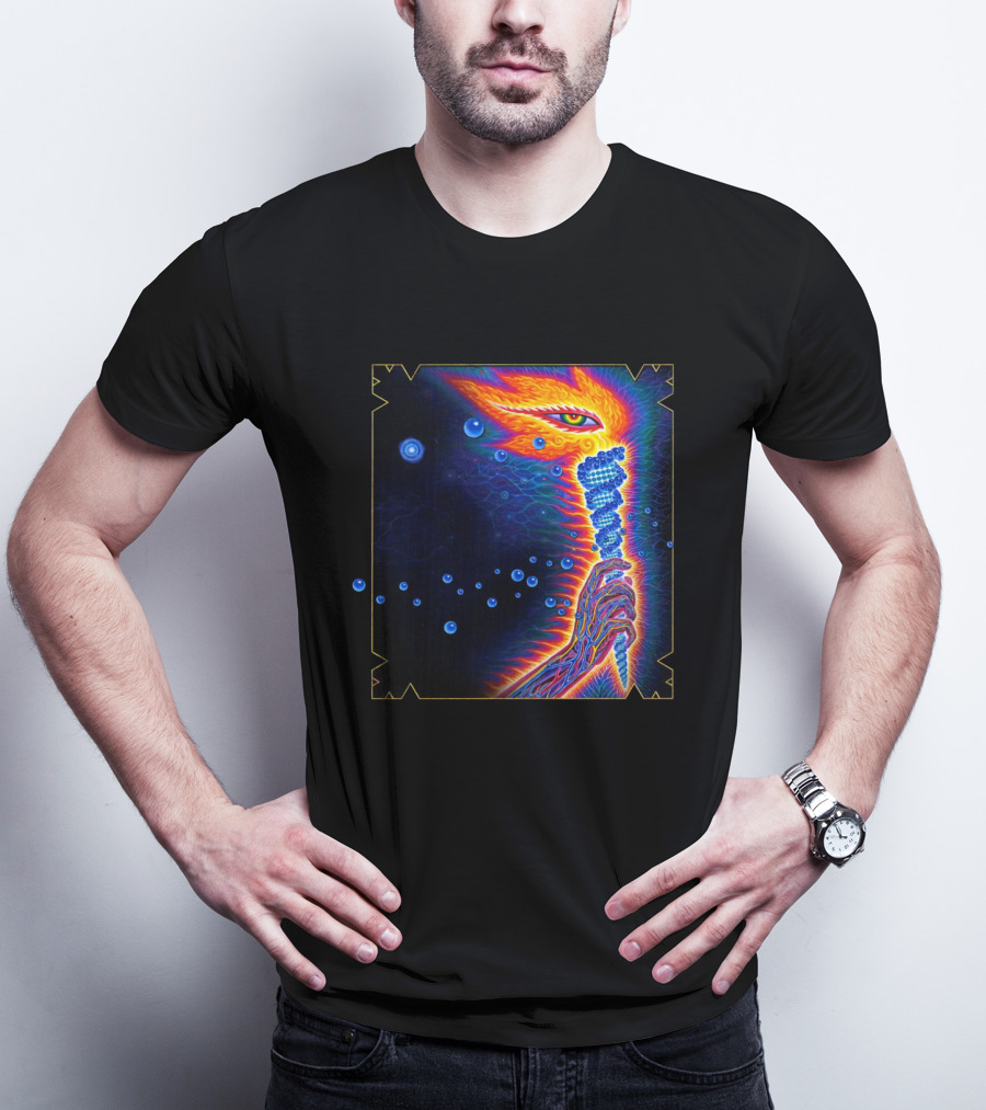 Psychedelic Cosmic Vision With Vibrant Colors T-Shirt