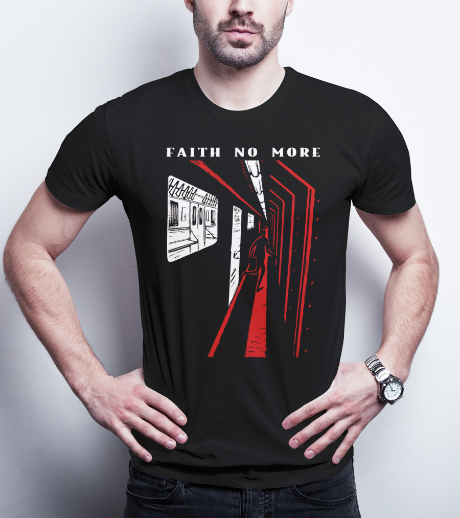 Faith No More Subway Scene In Red And White Fnm-Ms T-Shirt