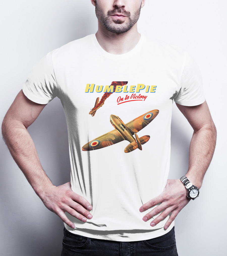 Humble Pie On To Victory Airplane Art Hbp-Ms T-Shirt