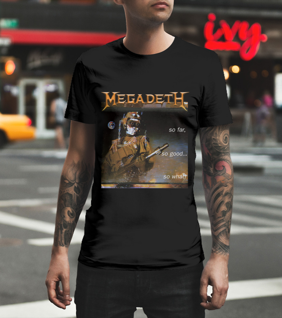 Megadeth So Far So Good So What Mgd-Ms T-Shirt
