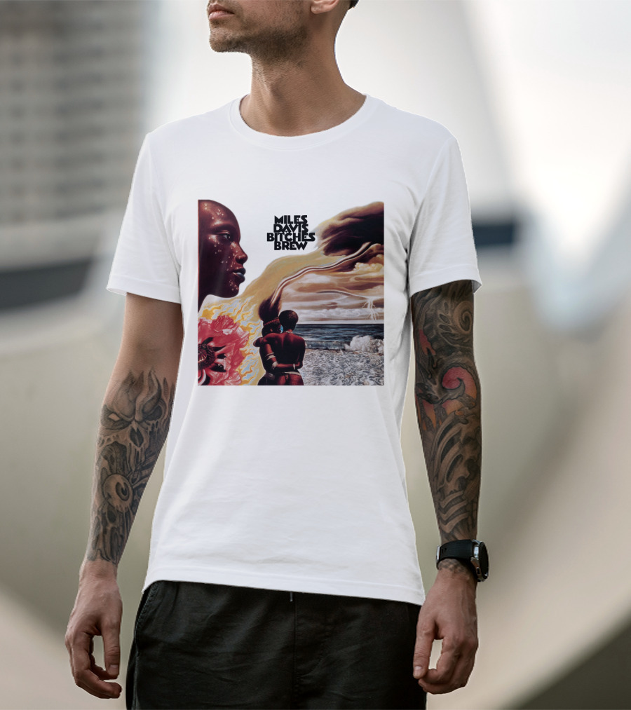 Miles Davis Bitches Brew Album Cover Art T-Shirt