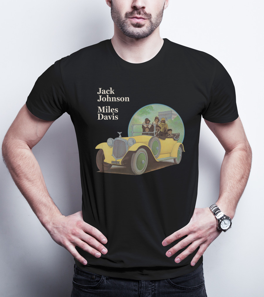 Jack Johnson Miles Davis Vintage Car Artwork T-Shirt