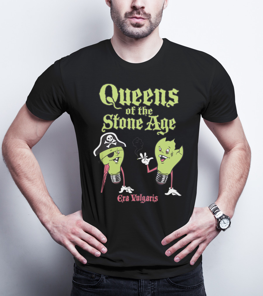 Queens Of The Stone Age Era Vulgaris Pirate Light Bulbs T-Shirt