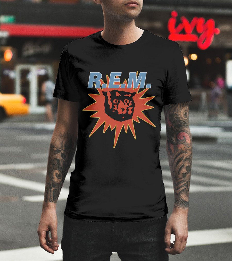 R.e.m. Bright Orange Lion Burst T-Shirt