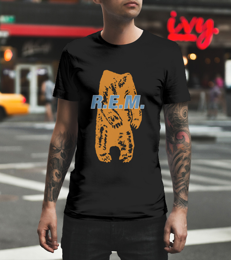 R.e.m. Bear Orange Print T-Shirt