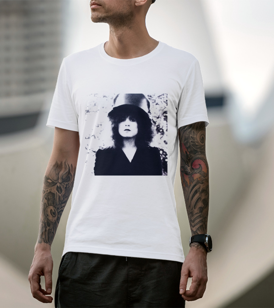 Marc Bolan Top Hat Monochrome Portrait Trx T-Shirt