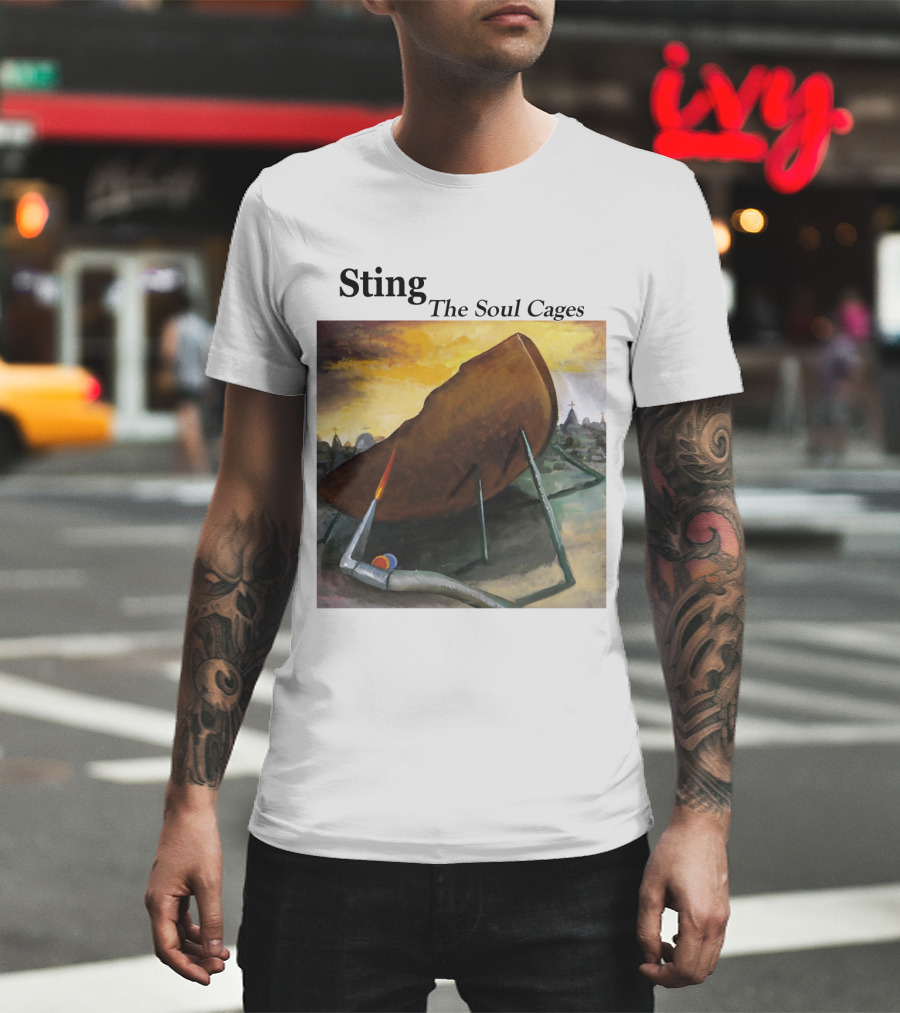 Sting The Soul Cages Album Cover Art T-Shirt
