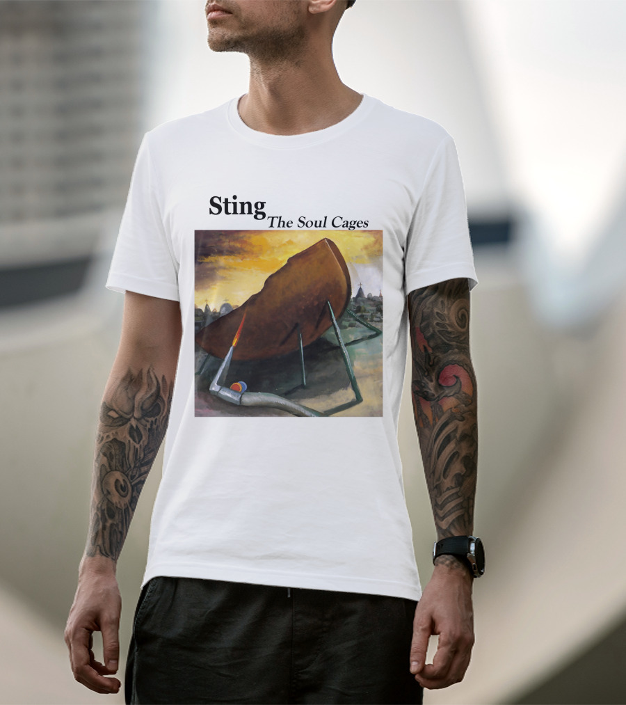 Sting The Soul Cages Album Cover Art T-Shirt